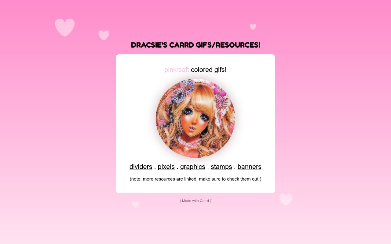 dracsie's gifs for carrds!